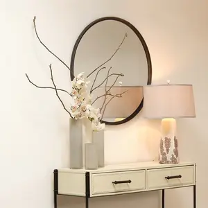 JAMIE YOUNG CO. Refined Iron Round Wall Mirror