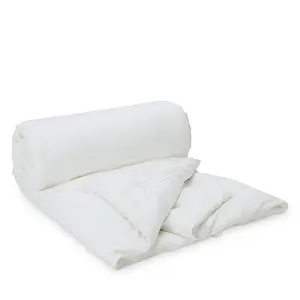 Gingerlily Summer Weight Silk Filled Comforter, Twin - White