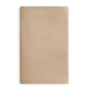 Gingerlily Silk Solid Flat Sheet, Queen - Sand