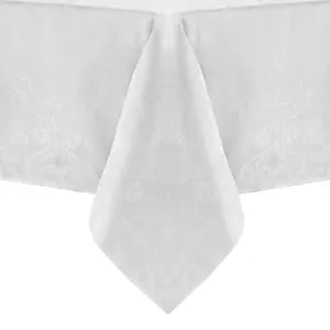 ELRENE HOME FASHIONS Caiden Elegance Damask Oblong Tablecloth, 60 X 84