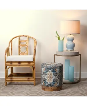 JAMIE YOUNG CO. Chester Faux Shagreen Round Side Table