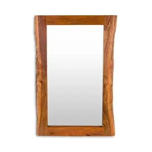 Livabliss Edge Accent Mirror, 36h X 24w - Brown