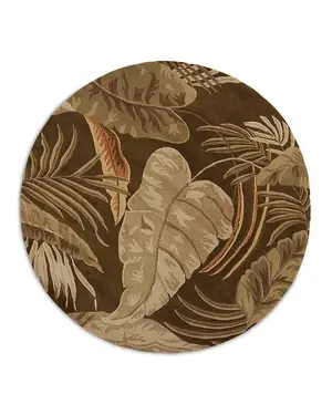 Kas Havana Rainforest Round Area Rug, 7'6 X 7'6 - Brown