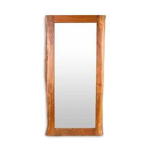 Livabliss Edge Accent Mirror, 48h X 24w - Brown