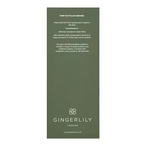 Gingerlily Silk Filled All Seasons Weight Comforter, King