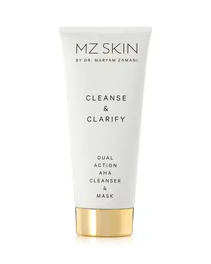 MZ SKIN Cleanse & Clarify Dual Action Aha Cleanser & Mask 3.4 Oz - No Color