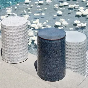 JAMIE YOUNG CO. Wildflower Indoor/outdoor Ceramic Side Table
