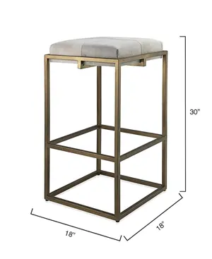 JAMIE YOUNG CO. Shelby Hide Bar Stool