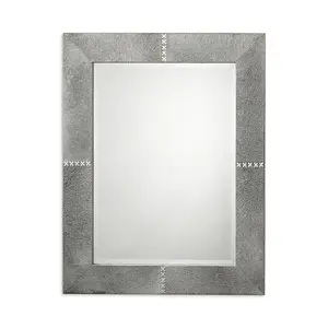 JAMIE YOUNG CO. Cross Stitch Rectangle Mirror Gray