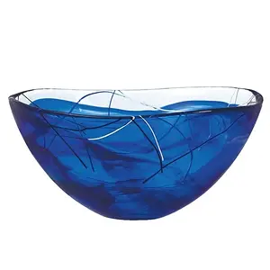 KOSTA BODA Contrast Bowl, Large - Blue