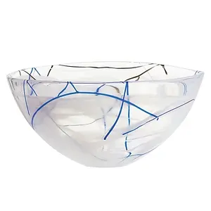 KOSTA BODA Contrast Bowl, Large White/ Multi