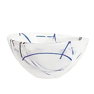 KOSTA BODA Contrast Bowl, Small White