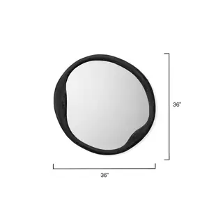 JAMIE YOUNG CO. Organic Metal Round Wall Mirror - Gray