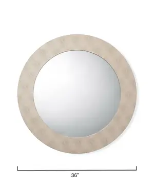 JAMIE YOUNG CO. Chester Round Mirror - Ivory