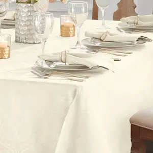 ELRENE HOME FASHIONS Caiden Elegance Damask Napkins, Set Of 4 - Ivory