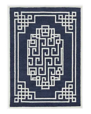 Kas Gramercy 1613 Area Rug, 5' X 7 - Navy/ivory
