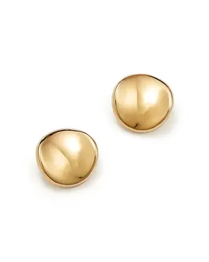 Bloomingdale'S 14k Disk Stud Earrings - Yellow Gold