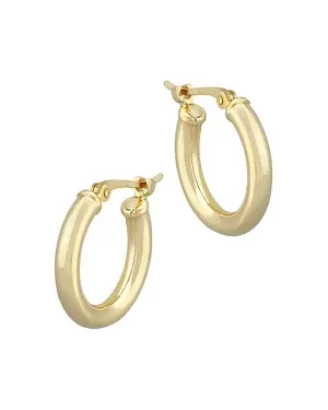 Bloomingdale'S 14k Yellow Small Tube Hoop Earrings - Gold