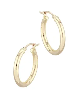 Bloomingdale'S 14k Yellow Small Tube Hoop Earrings - Gold