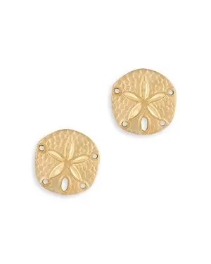 Bloomingdale'S 14k Yellow Sand Dollar Stud Earrings - Gold