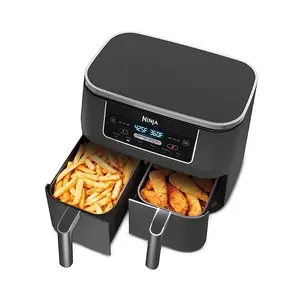 NINJA Foodi 6-in-1 8-qt. 2-basket Air Fryer With Dualzone Technology - Black