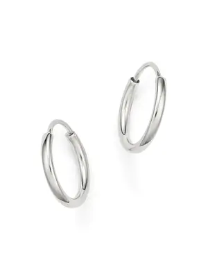 Bloomingdale'S 14k Small Endless Hoop Earrings - White Gold