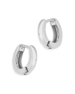 Bloomingdale'S 14k Gold Small Huggie Hoop Earrings - White