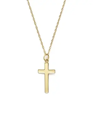 Bloomingdale'S 14k Yellow Cross Necklace - Gold