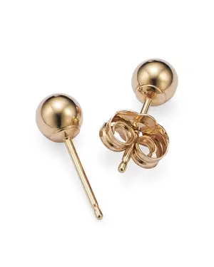 Bloomingdale'S 14k Yellow Small Ball Stud Earrings - Gold