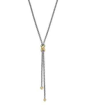 David Yurman Petite X Lariat Necklace - Multi