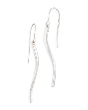 Aqua Sterling Dangle Earrings - Silver