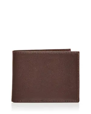 Bloomingdale'S Leather Bi Fold Wallet Exclusive - Brown