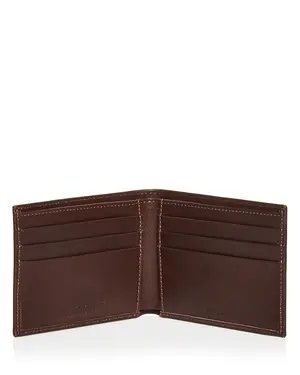 Bloomingdale'S Leather Bi Fold Wallet Exclusive - Brown