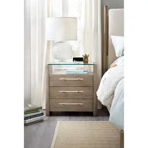 HOOKER FURNITURE Affinity Three Drawer Nightstand - Greige