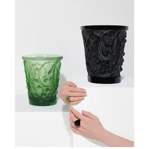 Lalique Mures Vase - Black