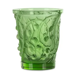 Lalique Mures Vase Green