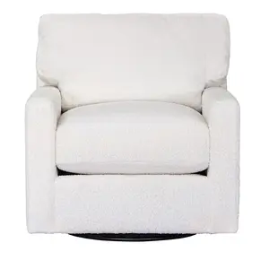 MAX HOME Jules Swivel Chair - Persian Lamb Ivory