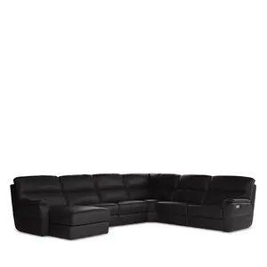GIUSEPPE NICOLETTI Grazia 6 Piece Reclining Sectional Torello -chocolate