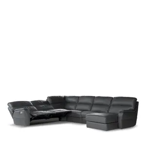 GIUSEPPE NICOLETTI Grazia 6 Piece Reclining Sectional - Torello -grigio Scuro