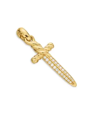 David Yurman 18k Yellow Petrvs Dagger Amulet - Gold