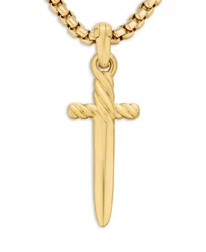 David Yurman 18k Yellow Petrvs Dagger Amulet - Gold
