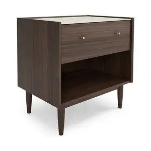 HUPPE Marvin 1 Drawer Nightstand Exclusive - Tobacco Walnut