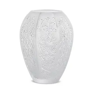 Lalique Sakura Vase, Medium - Clear