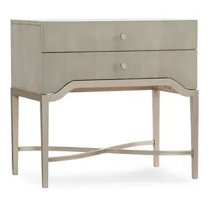 HOOKER FURNITURE Elixir Two Drawer Nightstand - Beige