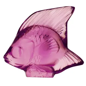 Lalique Classic Fish - Fuchsia