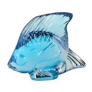 Lalique Classic Fish - Turquoise