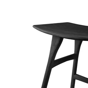 ETHNICRAFT Osso Bar Stool - Oak Black