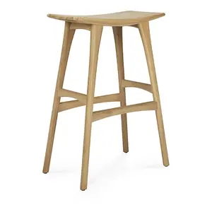 ETHNICRAFT Osso Bar Stool - Oak