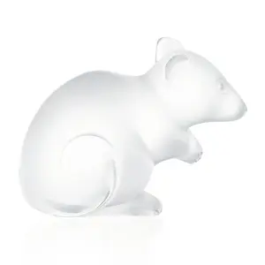 Lalique Crystal Mouse - Clear