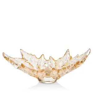 Lalique Champs-elysees Large Bowl - Gold Luster